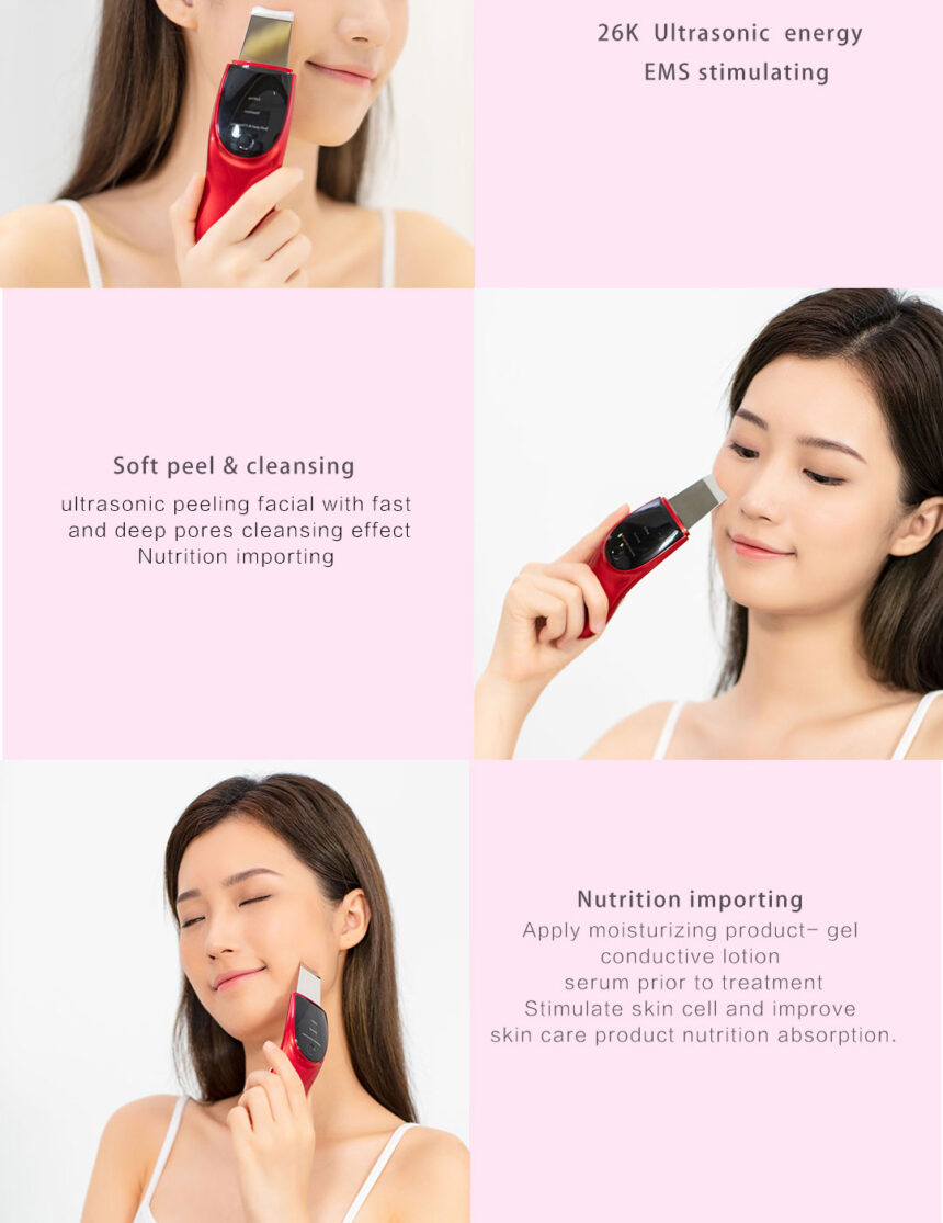 Ultrasonic Skin Scrubber Spatula - Ritzy Gadgets