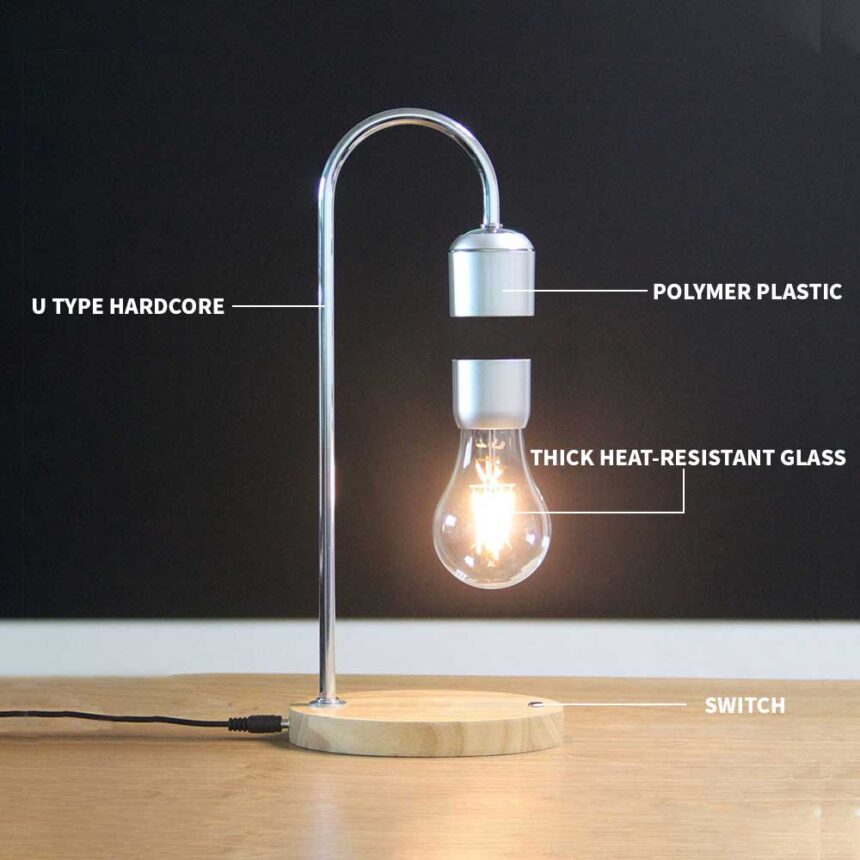 Magnetic Levitating LED Lamp - Ritzy Gadgets