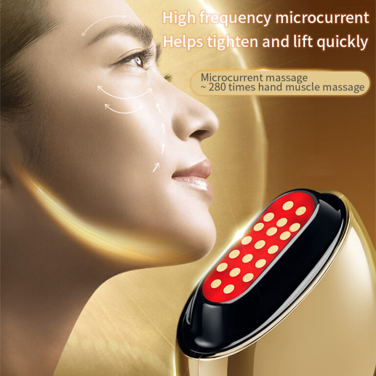 Gold Dot Matrix Beauty Instrument Face Lifting Device - Ritzy Gadgets